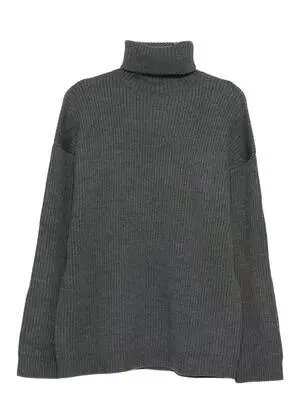 ENTIRE STUDIOS Ribbed Roll-neck Sweater - Grey