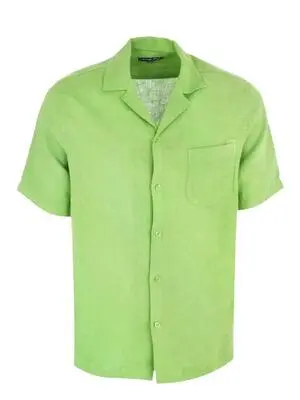 Frescobol Carioca Angelo Chest-pocket Short-sleeve Shirt - Green