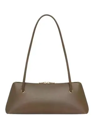 0711 TBILISI Leslie Zip Shoulder Bag - Brown