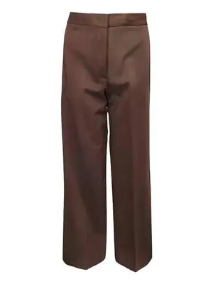 Fabiana Filippi Tailored Cropped Trousers - Brown
