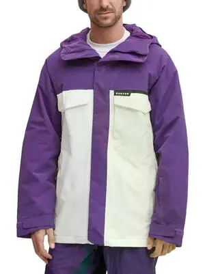 Burton Colour-block Hooded Ski Jacket - Purple