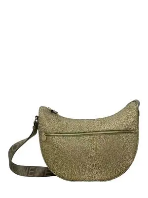 Borbonese Printed Middle Luna Shoulder Bag - Green