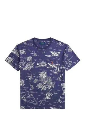 Polo Ralph Lauren Polo Bear- Print T-shirt - Blue