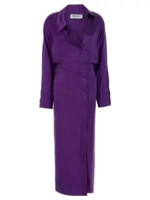 Attico Satin Dress - Purple
