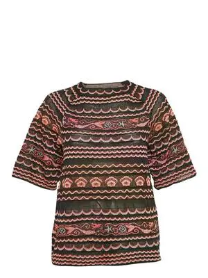 Missoni Lurex Knitted Top - Black
