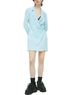 Abercrombie Blazer Mini Dress - Blue