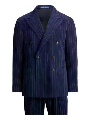 Polo Ralph Lauren Pinstriped Double-breasted Suit - Blue
