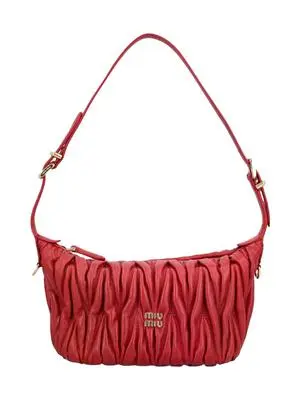 Miu Miu Mini Gathered Bag - Red