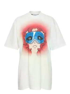 PUSHBUTTON Graphic-print T-shirt - White