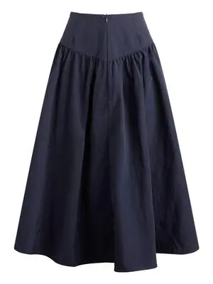 PEACHY DEN Deba Midi Skirt - Midnight