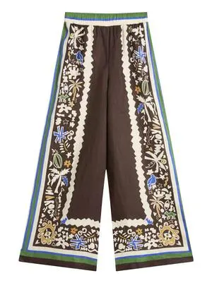 ALEMAIS ALÉMAIS Maroc Relaxed Fit Wide Leg Trousers Multi