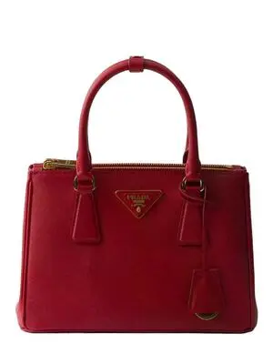 Prada Galleria Leather Tote Bag - Red