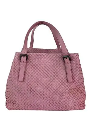 Bottega Veneta Large Intrecciato Leather Tote - Pink