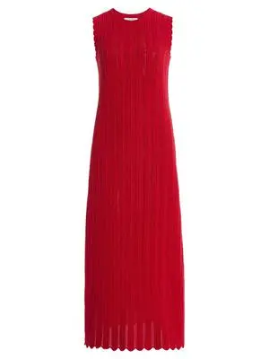 Altuzarra Sisi Merino Wool Dress - Red