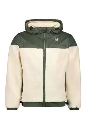 K-WAY Le Vrai 3.0 Jildaz Orsetto Sherpa-panelled Hooded Jacket - Neutrals