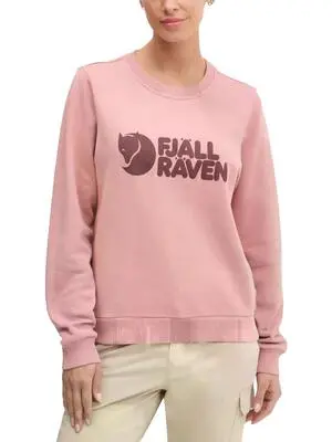 Fjallraven Logo-print Crew-neck Sweatshirt - Pink