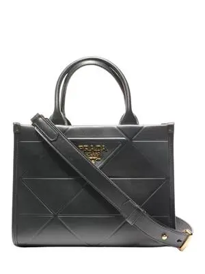 Prada 2015-2025 Top Stitch Tote Bag - Black