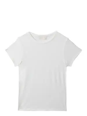 WAKAKUU T-shirt Baby Tee Modal - White