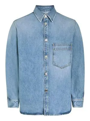 Givenchy Denim Overshirt Jacket - Light Blue