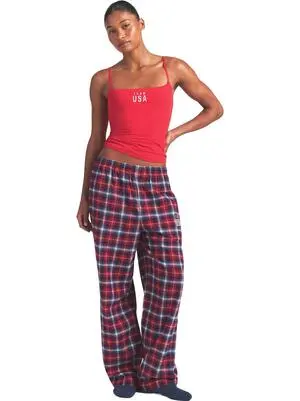 SKIMS Cotton Jersey Olympic Cami Top - Red
