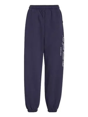 SPORTY & RICH Gender Inclusive Ny Health Club Fleece Sweatpants - Dark Navy