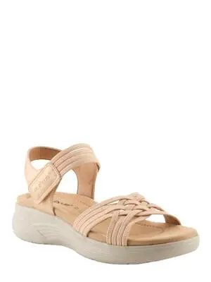 SPRING STEP SHOES Delosa Platform Sandals - Beige