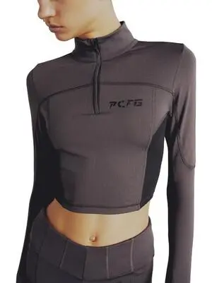 PCFG High Neck Active Top - Dark Grey