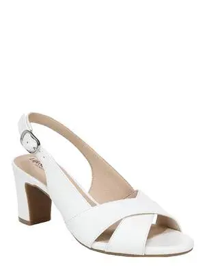 LIFESTRIDE Crisscross Slingback Sandal - Bright White