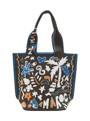 ALEMAIS Graphic-print Tote Bag - Brown