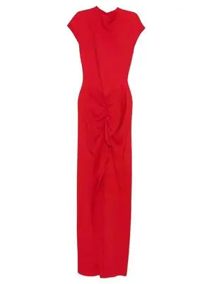 Tove Beth Draped Maxi Dress - Red