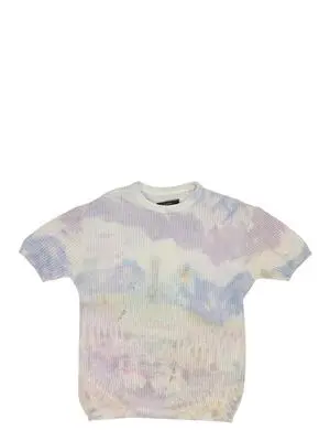 Amiri Tie-dye Knitted T-shirt - Purple