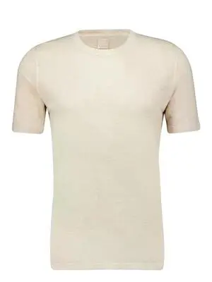 120% Lino Safari Round-neck T-shirt - Neutrals