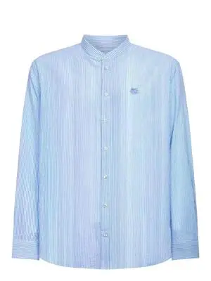 Etro Logo-embroidered Shirt - Blue