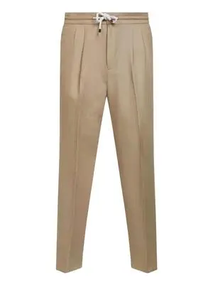 Brunello Cucinelli Drawstring Trousers - Neutrals