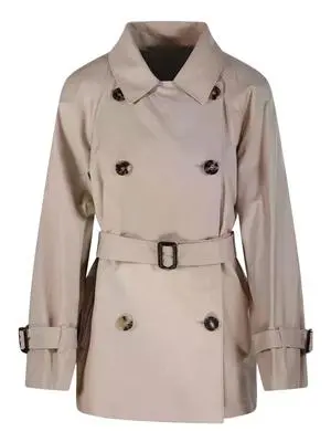 Max Mara Calle Belted Double-breasted Trench Coat - Neutrals