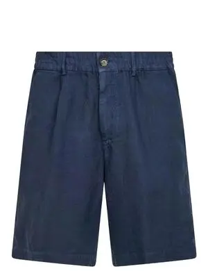 Brunello Cucinelli Button Denim Shorts - Blue