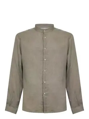 Brunello Cucinelli Mandarin-collar Shirt - Grey