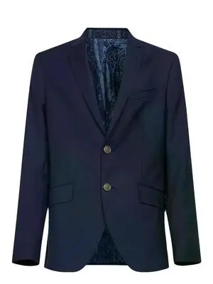 Etro Single-breasted Blazer - Blue