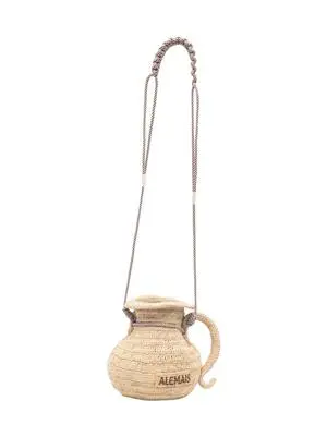 ALEMAIS Michelle Braided-handle Mini Bag - Neutrals