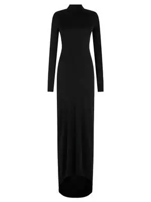 TOM FORD Long-sleeved High-neck Maxi Dress - Black