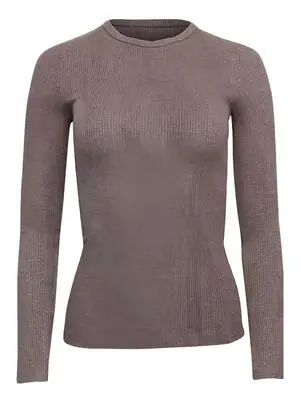 AGOLDE Delphi Ribbed-knit Top - Neutrals