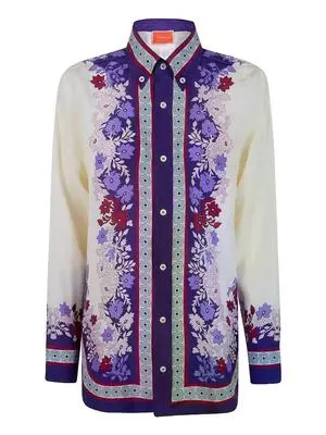 La DoubleJ Floral-print Shirt - Neutrals