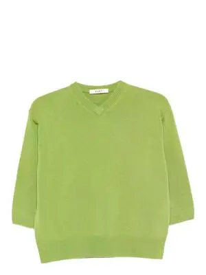 6397 V-neck Sweater - Green