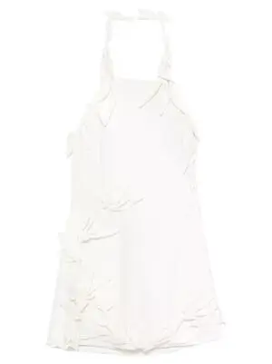 Cult Gaia Elliana Floral-appliqué Mini Dress - White