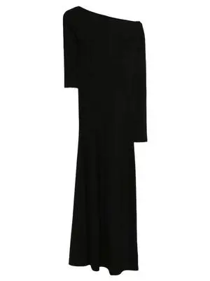 RÓHE Twisted Jersey Maxi Dress - Black