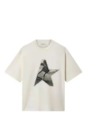 GOLDEN GOOSE Star-print T-shirt - Neutrals
