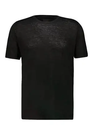 120% Lino Short-sleeve T-shirt - Black