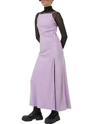 Abercrombie Side-slit Maxi Dress - Purple