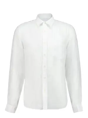 120% Lino Long-sleeve Regular Shirt - White