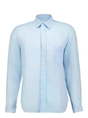 120% Lino Long-sleeve Shirt - Blue
